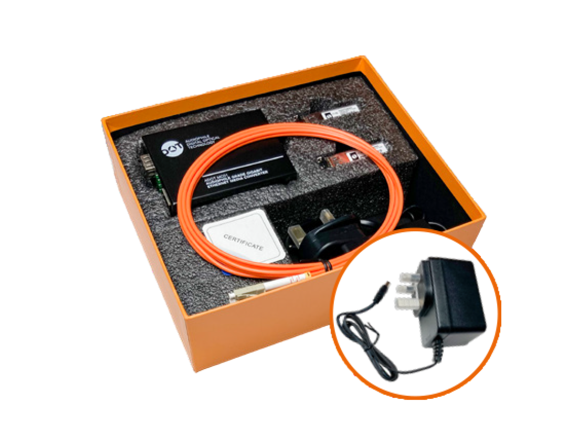 ADOT MC02 (Media Converter) Audiophile Optical Fibre Network Kit