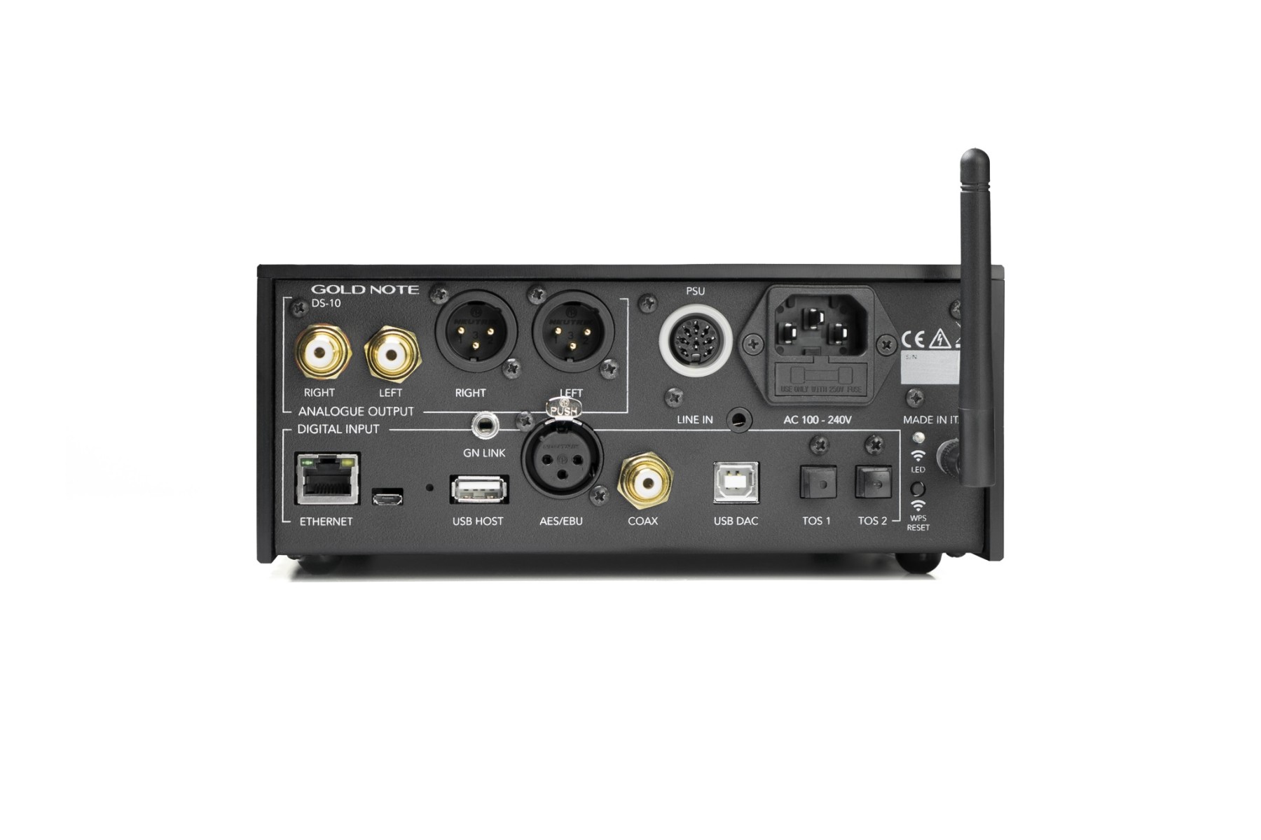 Gold Note DS-10 EVO LINE Streaming DAC/Preamplifier (Analogue Input)